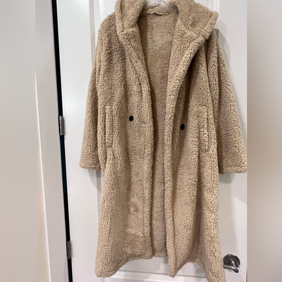 Jackets & Coats | Sherpa Style Long Fuzzy Jacket | Poshmark